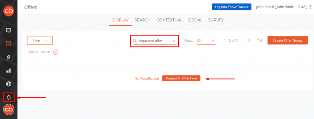 Request an Offer Update on Perform[cb] Technology Platform
